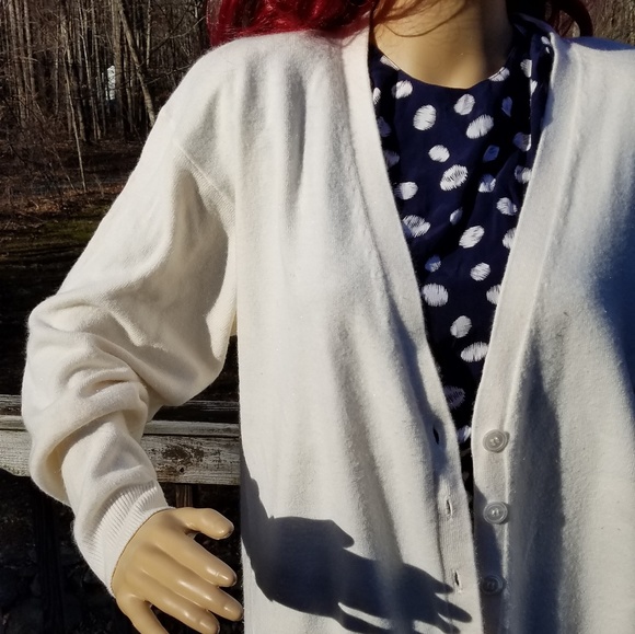 Cherry &Webb | Sweaters | Cherry Webb Ivory Buttonup Sweater | Poshmark